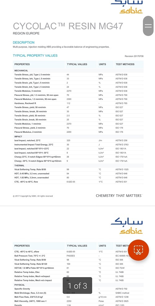 SABIC CYCOLAC ABS Manufacturer, Exporter & Supplier SABIC CYCOLAC ABS Manufacturer, Exporter & Supplier
