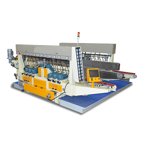 Silver And Blue Glass Straight Line Double Edging Machine at Best Price ...