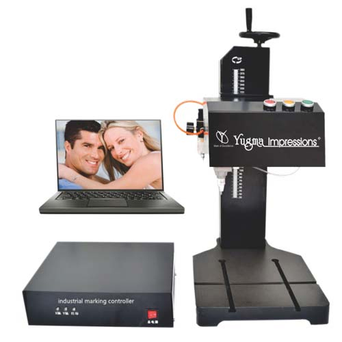 Black Cnc Nameplate Steel Metal Pneumatic Marking Machine at Best Price ...