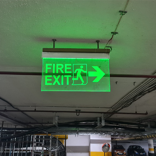 Exit Symbol Signage For Mall Application: Industrial at Best Price in ...
