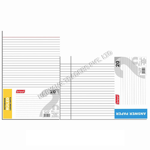 High Quality Answer Sheets Ruled And Plain-Dasta 80 Pages (20 Sheets ...