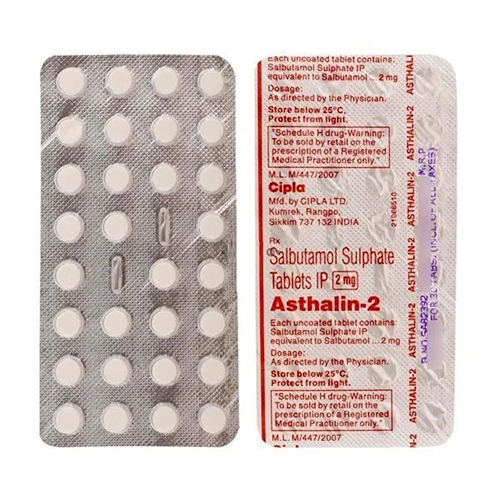 Asthalin 2Mg Salbutamol Sulphate Tablets Ip Recommended For: Doctor at ...