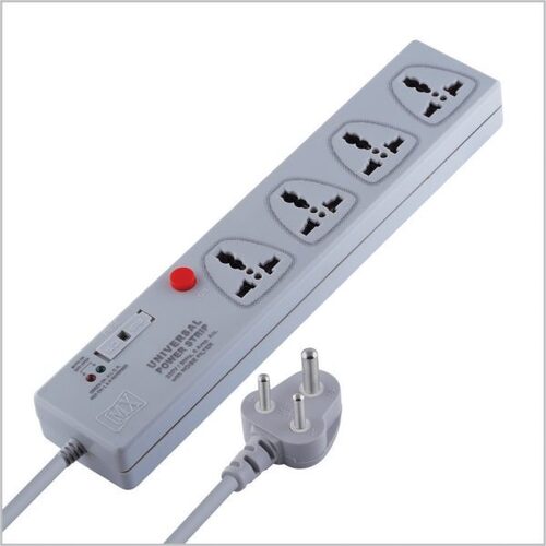 Mx 4 Outlet Power Strip With Universal Socket - Master Switch With ...