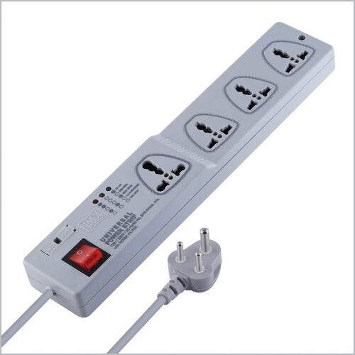 Mx 4 Outlet Universal Power Strip Having Three - 5 Amp Sockets & One 15 ...