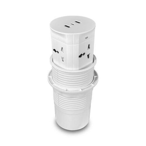 Mx Table Top Power Post Push Up Come With 4 Universal Socket +2 Usb A ...