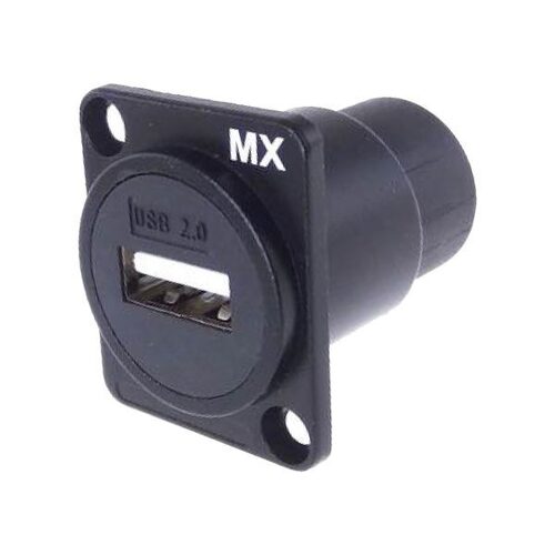 Mx Usb 2.0 Female To Female Panel Mounting Adapter Connector Mount at ...