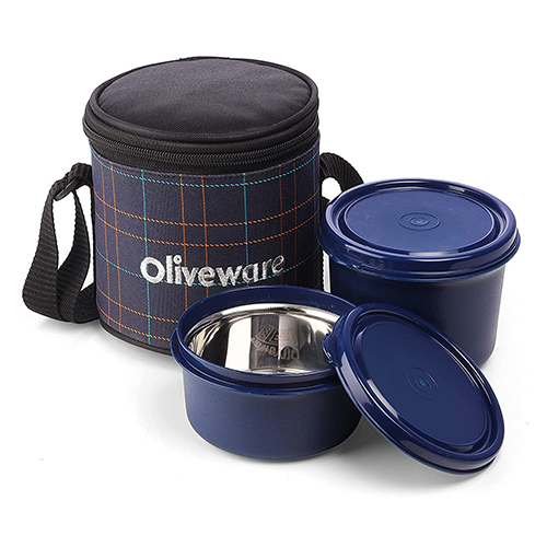 Stainless Steel Lb115 Cleo Blue Lunch Box at Best Price in Sonipat ...