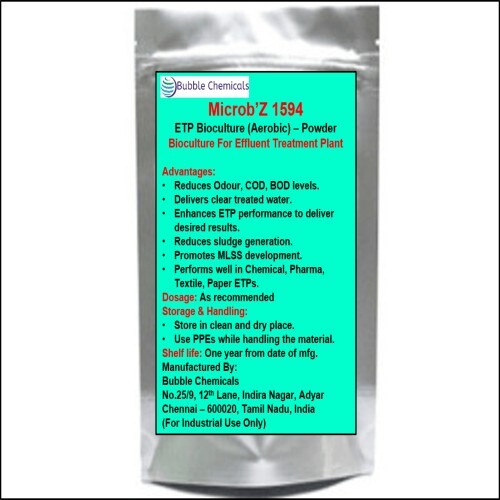 Microbz Etp15 Aerobic Bloculture Powder Application: Industrial at Best ...