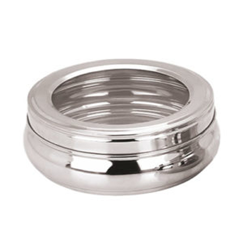 Stainless Steel Oreng Puri Dabba With Glass Cover at Best Price in ...