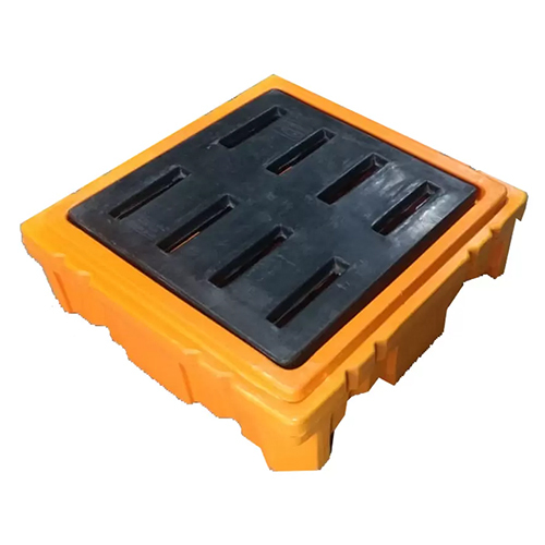 Gray Single Drum Spill Double Wall Containment Pallets at Best Price in ...