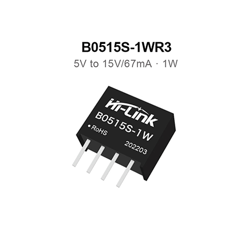 Black B0515s-1wr2 5v To 15v 1w 67ma Dc To Dc 80% Transfer Efficiency ...