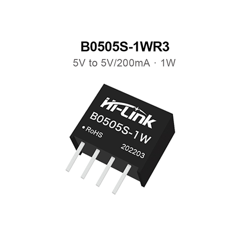 Black B0505s-1wr3 5v To 5v 1w 200ma Dc To Dc 88% Transfer Efficiency ...