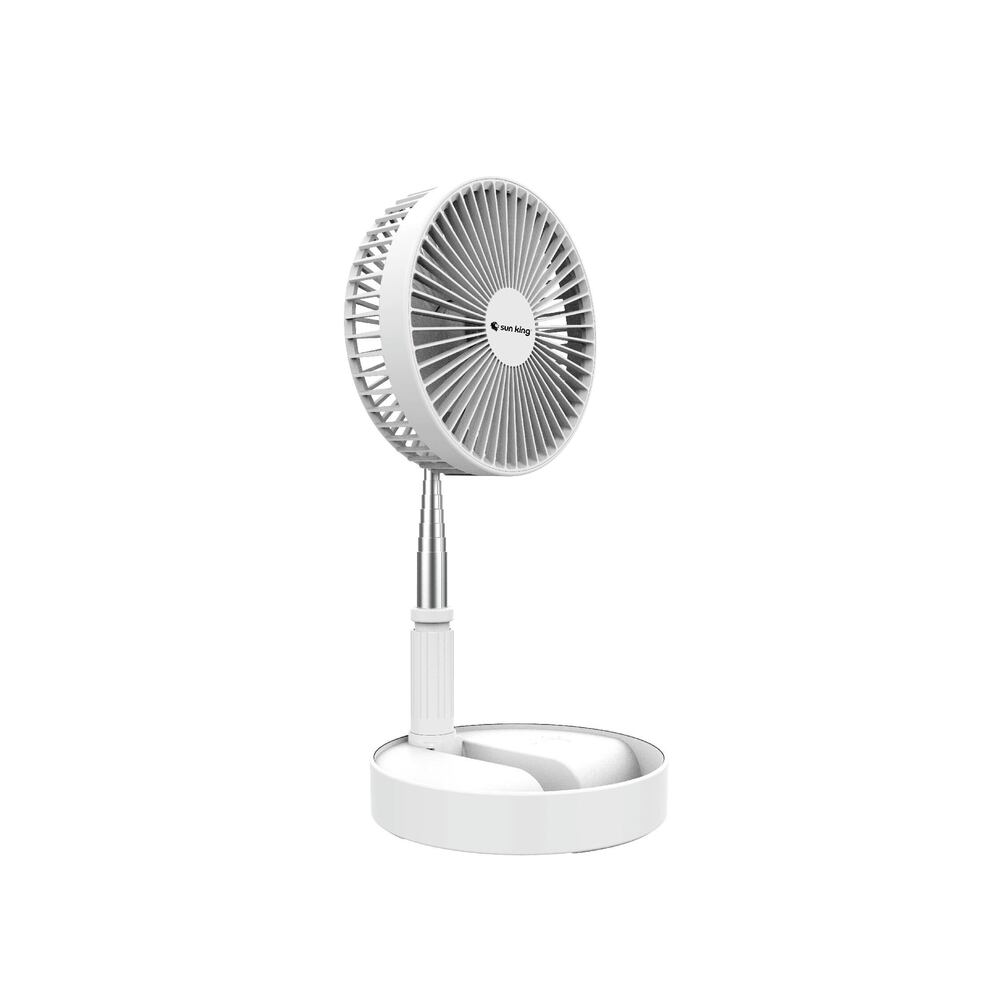 White Sun King High Speed Foldable Table Fan Pedestal Silent And ...