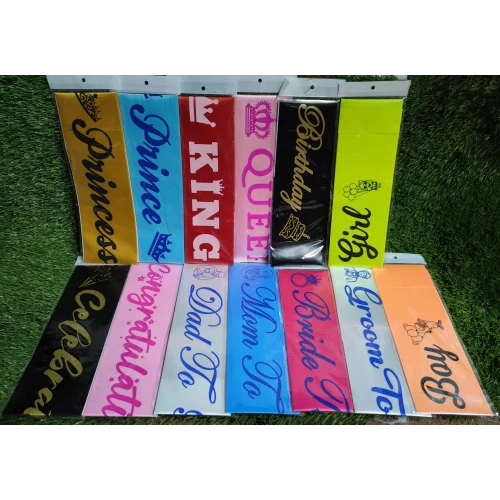 Enjoy Sashes - Satin Cloth, Multicolor Options | Easy To Clean, Eco ...