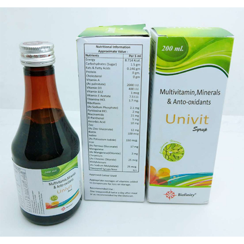 Univit Syrup Generic Drugs at Best Price in Panchkula | Dr. Kumar'S ...