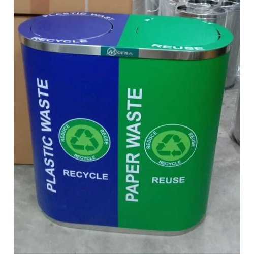 Ss 202 Duo Dustbin at 9500.00 INR in Delhi | Poonam Steel Enterprises