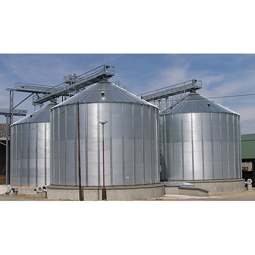 Zinc Aluminium Flat Bottom Silos Capability: High at Best Price in ...