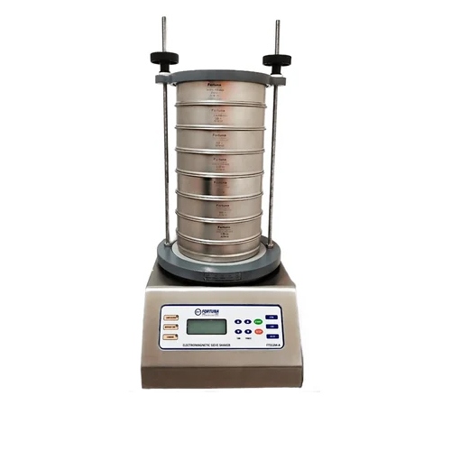 Silver electrmagnetic sieve shaker at best price in nashik | fortuna ...