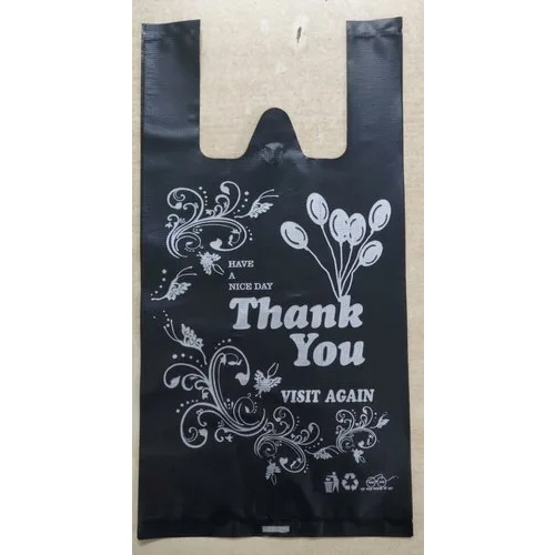 Black Thank You Bags at Best Price in Daman | Shree Laxmi Plastics