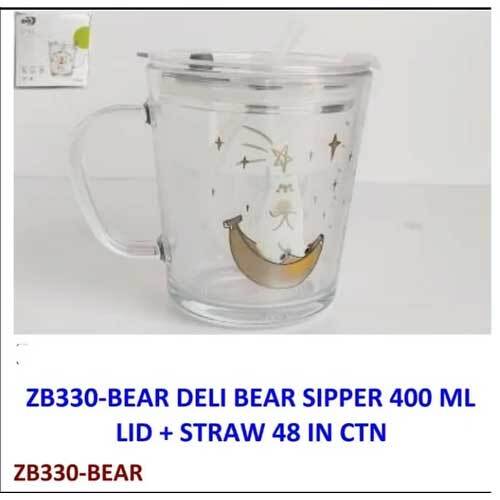 Glass Sipper With Straw 370Ml at Best Price in Delhi | Balah Crockery