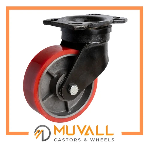 Red Cast Iron Pu Caster Wheel 250-450kgs at Best Price in Bengaluru ...