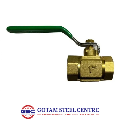 Golden 1 Inch Brass Ball Valve at Best Price in Mumbai | Gotam Steel Centre