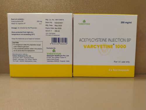 Acetylcysteine Injection - Physical Form: Liquid at Best Price in ...