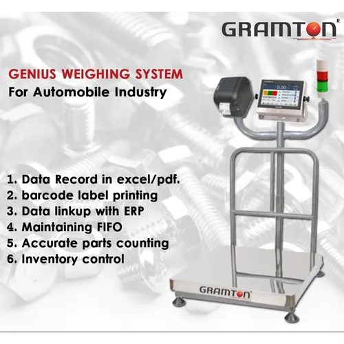 Industrial Parts Counting Label Printing Scale Accuracy: 1 Gm at Best ...