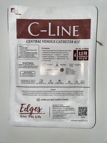 8.5fr 20cm Quad Lumen Cvc Kit Advanced Tip Design Splittable Introducer ...