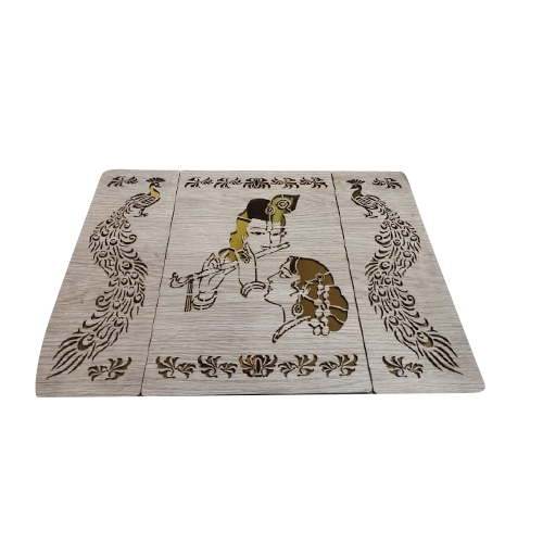 Brown Laser Cutting Radha Krishna Table Mat at Best Price in New Delhi ...