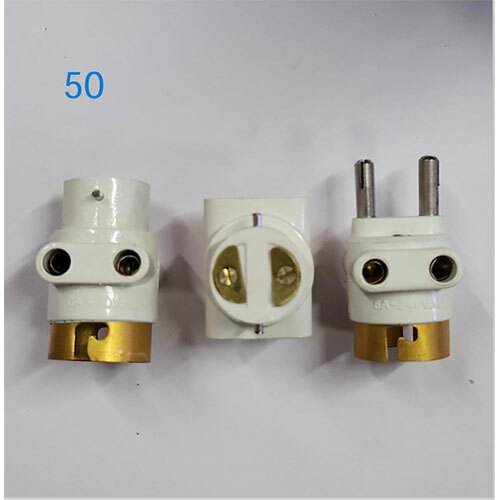 Parallel Adaptor - 2 Pin Configuration, White Color, Electronic ...