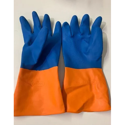 Orange Safe Hand Industrial Rubber Gloves at Best Price in Noida ...