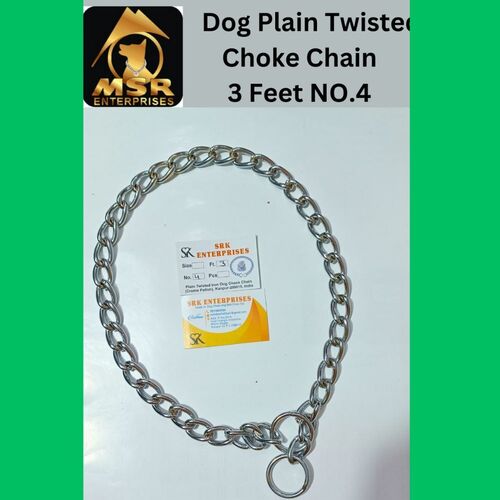 Silver 3 Feet Plain Twisted Iron Dog Choke Chain at Best Price in ...