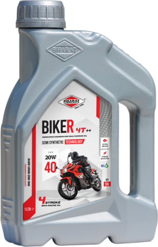 Bharat Biker 4t Plus+ (sst) 10w40 Api Sn Engine Oil Pack Of 1 Litre at ...