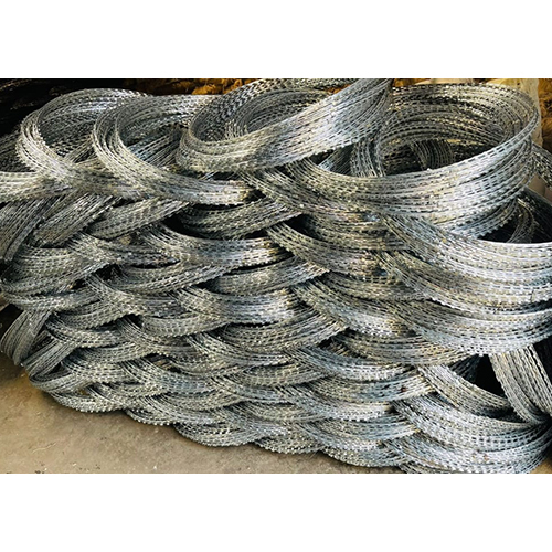 Silver Concertina Coil Wire Fencing at Best Price in Kolkata | Aman Telecom