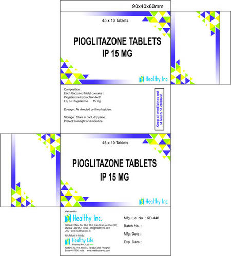 Pioglitazone Tablets 15 Mg at Best Price in Mumbai | Healthy Inc.