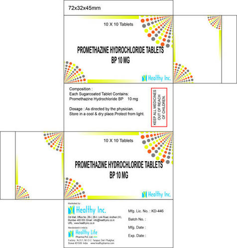 Promethazine Hydrochloride Tablets 10 Mg at Best Price in Mumbai ...