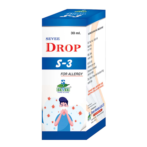30ml S-3 Homeopathic Drop For Allergy at Best Price in Paschim ...