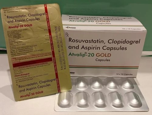 Rosuvastatin Clopidogrel And Aspirin Capsules at Best Price in New ...