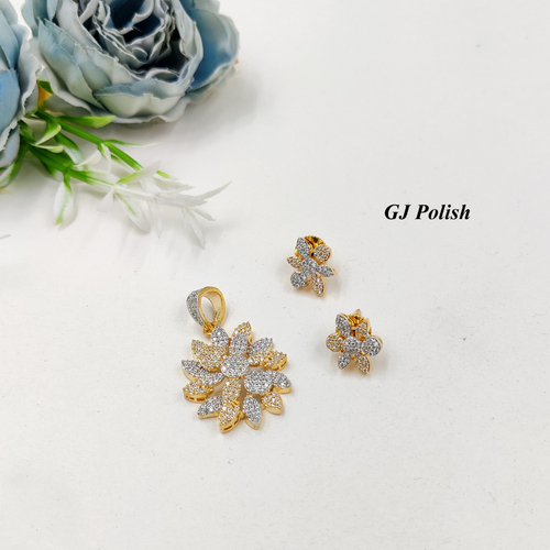 Modern Designer American Diamond Locket Set at Best Price in Jaipur ...