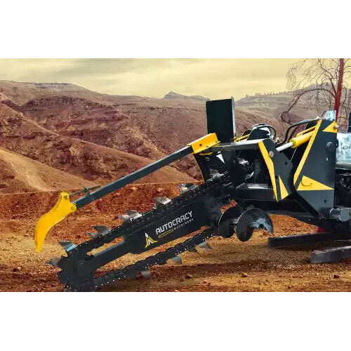 Yellow Single Chain Trencher (compact) - Rudra 100 at Best Price in ...