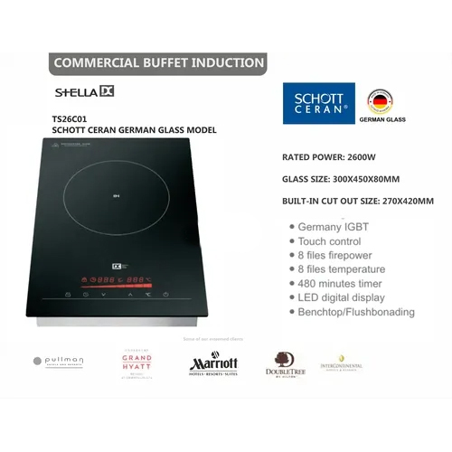 Stella Dx Ts26c01 Buffet Induction Schott Ceran German Glass ...