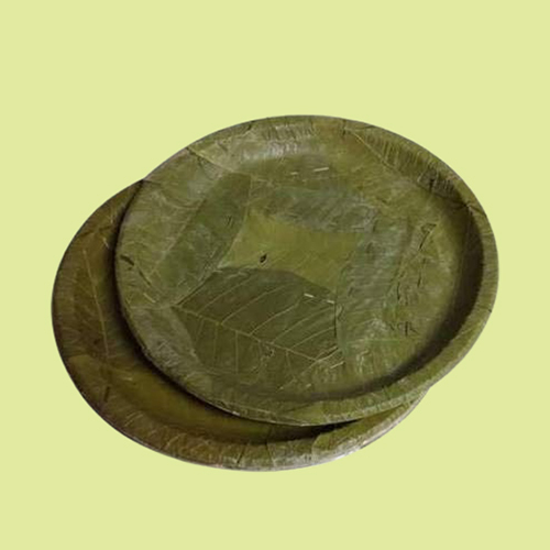 Natural Leaf Pattal Round Plate Size: 12 Inch at Best Price in ...