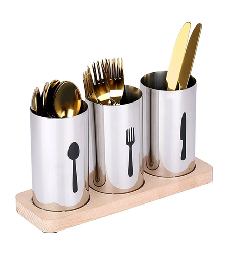 Silver Ss Cutlery Holder at Best Price in Thane | Destiny Products