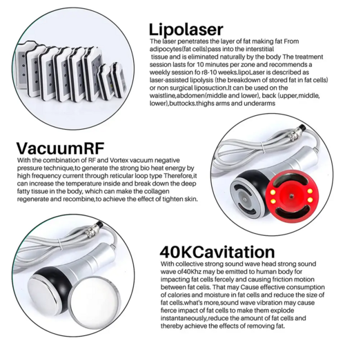 Ultrasonic Cavitation Machine Face Rf Body Rf Tripolar Rf Vacuum Rf 5 ...