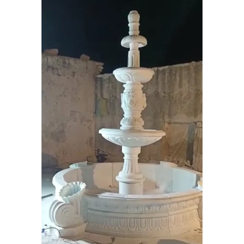 White Horse Marble Stone Fountains - Color: As Per Requirement at Best ...