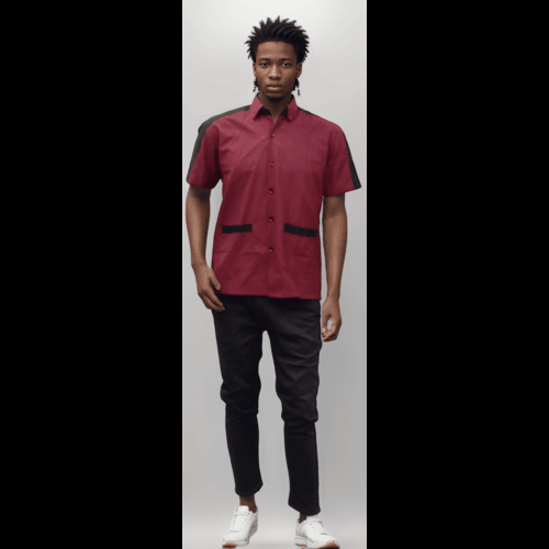 Support Staff Dress Maroon Black at 829.50 INR in Pune | J R Garments