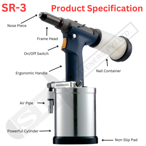 Src Sr-3 Hydro Pneumatic Blind Rivet Tool - Size: Standard at Best ...