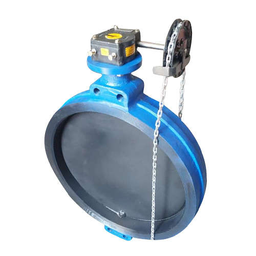 Chain Wheel Operated Butterfly Valve - Material: Cast Iron at Best ...