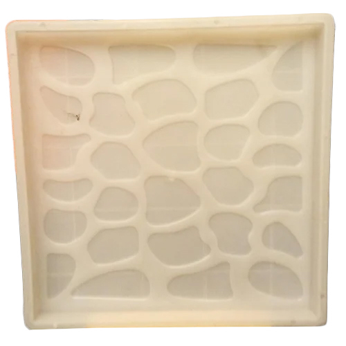Square Pvc Paver Mould - Plastic Material , White Color, Square Shaping ...